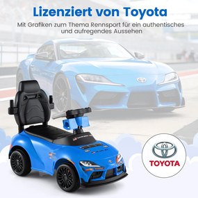 Costway 3 v 1 Tlačný vůz s madlem Tlačný vůz s ochrannou tyčí a úložným