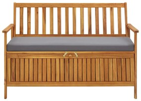 Zahradní úložná lavice 120 cm masivní akáciové dřevo,  310276