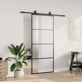 Posuvné dveře se sadou kování černé 90x205 cm ESG Glass 3375799