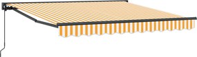 Rám markýzy Žlutá a bílá 350 x 250 cm 3330215