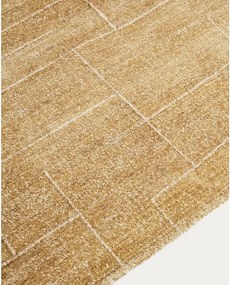 Ručně tkaný koberec v hořčicové barvě 160x230 cm Eloda – Kave Home