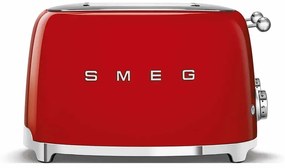 SMEG 50's Retro Style toustovač 4x4, červený, TSF03RDEU