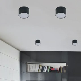 LED stropní svítidlo Monza R 8 3000K černé