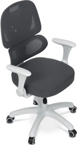 Dětská otočná židle šedá KA-K1063 GREY