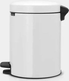 Brabantia Newicon Pedálový odpadkový koš 5 L bílá / průměr 20.5 cm / v
