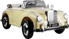 LEAN CARS Autíčko na baterii Mercedes 300S, béžové