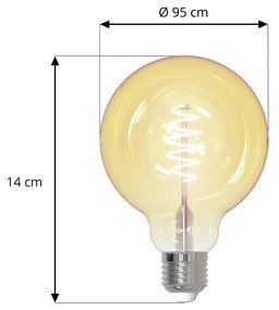 LUUMR Smart LED E27 G95 4,9W ZigBee Tuya Hue sada 2 ks