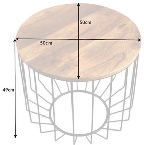 Designový konferenční stolek Unity Loft 50 cm mango