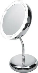 Adler AD 2159 stříbrná / Kosmetické zrcátko / LED / průměr 15 cm / 4x