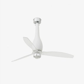 FARO 32001-9 ETERFAN M LED, bílá/transparentní, stropní ventilátor s DC motorem - FARO