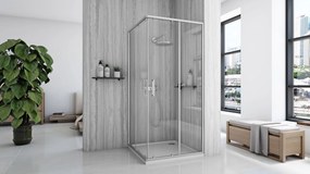 Rea, Sprchový kout REA City 90x90 Nickel Brush, REA-K6496
