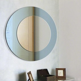 Zrcadlo Modern Line Blue Rozměr: Ø 60 cm