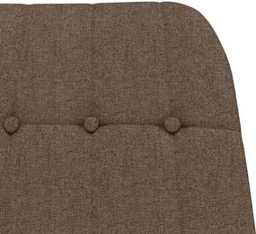 Houpací křeslo s podnožkou taupe textil 3097713