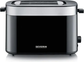 Severin AT 9264 - Topinkovač s dvěma otvory 800W/230V nerez/černá