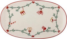 Kameninový tác s vánočním motivem 23x38,5 cm Yule – Bloomingville