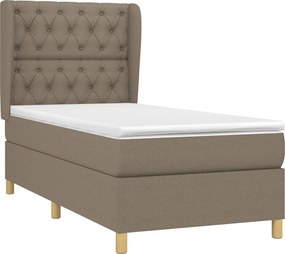 vidaXL Box spring postel s matrací 80 x 200 cm textil [3128721] Barva: krémová