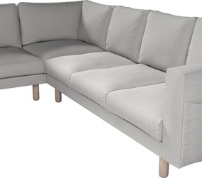 Potah na pohovku IKEA Norsborg rohová 5-místná barva šedá látka pletený vzor