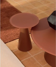 Kulatý odkládací stolek se skleněnou deskou ø 30 cm Wilshire – Kave Home