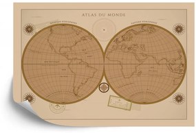 Fototapeta Atlas Du Monde Vintage Omyvatelný vlies 180x120