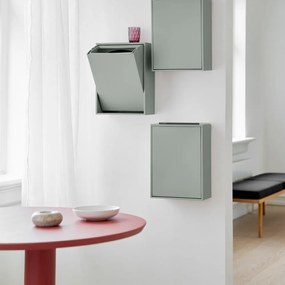 Šedomodrý odpadkový koš na tříděný odpad/nástěnný z recyklovaného plastu Recycling Box – ReCollector