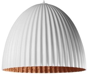 OnaDnes -20% Nordic Design Bílo měděné kovové závěsné světlo Liss 50 cm