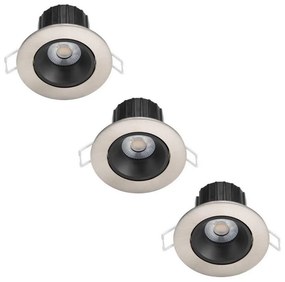 Philips - SADA 3x LED Stmívatelné koupelnové svítidlo ABROSA LED/9W/230V IP44