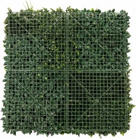 Outsunny umělý panel břečťanu, 1 x 1 m (100 x 100 cm) — panel pro soukromí pro balkon, terasu a venkovní dekor