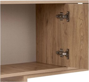 TV stolek v dekoru dubu ve světle přírodní barvě 180x52x34 cm Mirel – Nordure