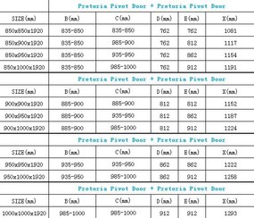Mexen Pretoria DUO sprchový kout 90x90cm, 6mm sklo, chromový profil-šedé sklo, 852-090-090-02-40