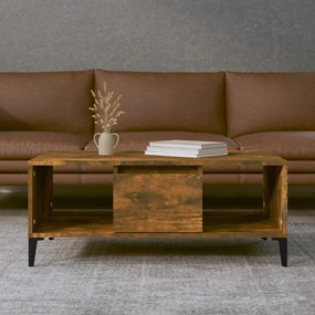 Konferenční stolek kouřový dub 90x50x36,5 cm kompozitní dřevo