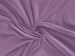 Kvalitex Luxusní Saténové prostěradlo fialové  Bavlna Satén, 90x200+15 cm