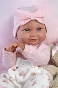Llorens 73808 NEW BORN HOLČIČKA - realistická panenka miminko s celovi