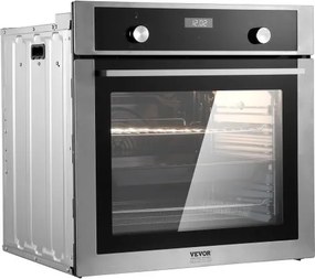 Jednostěnná trouba 61 cm elektrická vestavěná nástěnná trouba 9 funkcí 75,9 l
