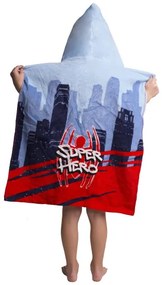 Jerry Fabrics Plážová osuška pončo Spider-man Super hero 50x115 cm