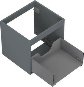 Mexen Box-A, závěsná skříňka 50 cm, 1 zásuvka, grafitová matná, 91AX0-0500-470-1-66