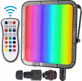 Rgb Barevný Zahradní Venkovní Osvětlovač Rgb 6500K 50W Led IP65 Dálkový Ovladač