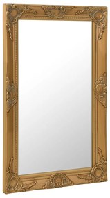 vidaXL Nástěnné zrcadlo barokní styl 50 x 80 cm zlaté