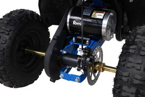 Ramiz Čtyřkolka na baterie E-STAR modrá 35 km/h + motor 1000W + nafukovací kola + nastavení sedadla