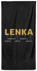 Osuška Ženská jména – GOLD (Jméno: Lenka)