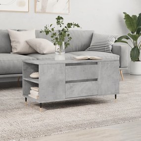 vidaXL Konferenční stolek 102 x 44,5 x 50 cm kompozitní dřevo [830993] Barva: Betonová šedá
