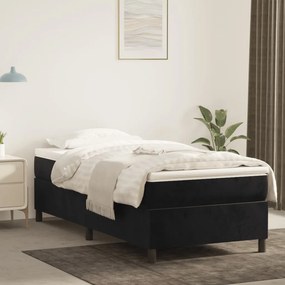 Rám postele s boxspringem černá 90x190 cm samet 3121092