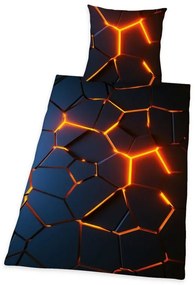 HERDING Povlečení  Bavlna, 3D Efekt orange Bavlna, 140/200, 70/90 cm
