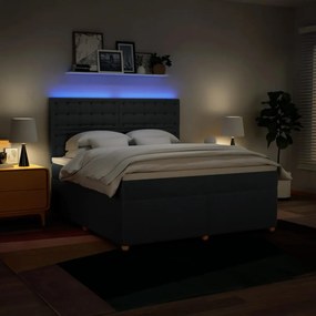 Box spring postel s matrací modrá 180x200 cm textil 3293679