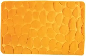 MSV PEBBLES koupelnová předložka 40 x 60 cm žlutá / PU pěna / protiskl