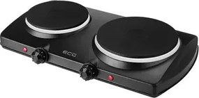 ECG EV 2512 černá / dvouplotýnkový elektrický vařič / 1500 W / prům. 1