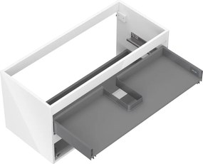 Mexen Box-A, závěsná skříňka 100 cm, 2 zásuvky, bílá lesklá, 91AX0-1000-470-2-00
