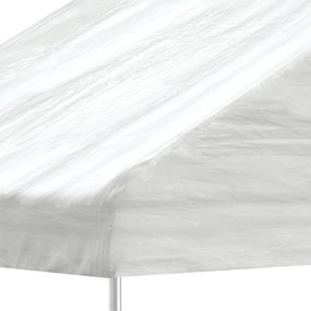 Altán se střechou bílý 6,69 x 5,88 x 3,75 m polyethylen 3155519