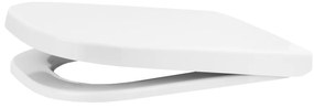 Gamma Lumino, toaletní WC sedátko 445x345mm z polypropylenu s pomalým zavíráním, bílá, GAM-LUMINO