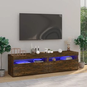 vidaXL TV skříňky s LED osvětlením 2 ks 75 x 35 x 40 cm [804392] Barva: kouřový dub