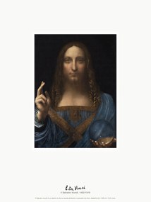 Obrazová reprodukce The Salvator mundi (Il Salvator mundi) - Leonardo da Vinci, (30 x 40 cm)